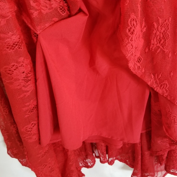 bobi | Dresses | Bobi Black Los Angeles Red Lace Dress | Poshmark